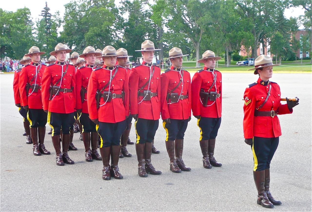 P1060435Mounties marching – Ruth Brindle Features